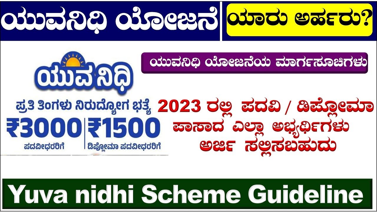 Yuva nidhi Scheme Guidelines | Yuva nidhi scheme apply online | How to ...