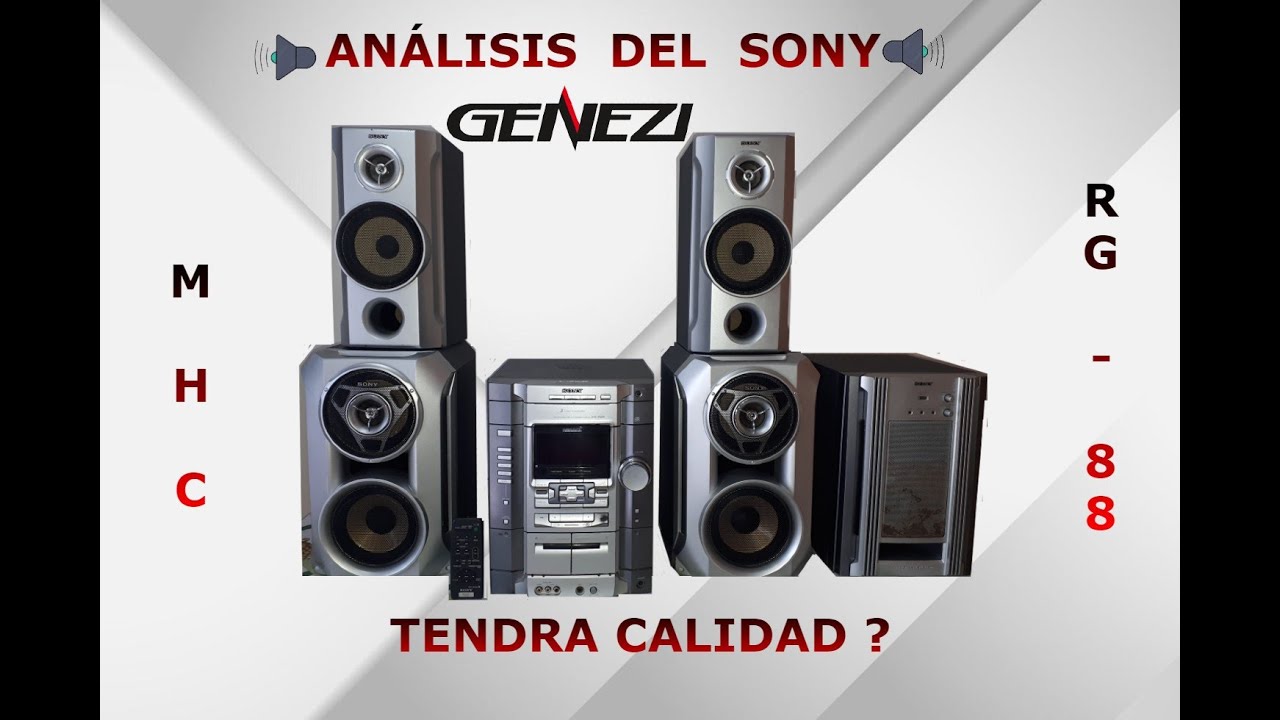 ANÁLISIS DEL "🎊SONY GENEZI MHC RG 88🎊" Y SU PRUEBA DE SONIDO 🔊 TENDRA ...