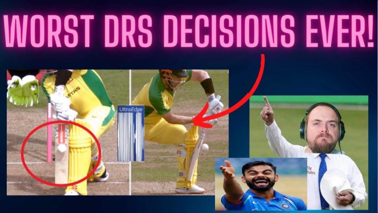 WORST DRS DECISIONS EVER 🤣🤣#DRS #CRICKET cricket - YouTube