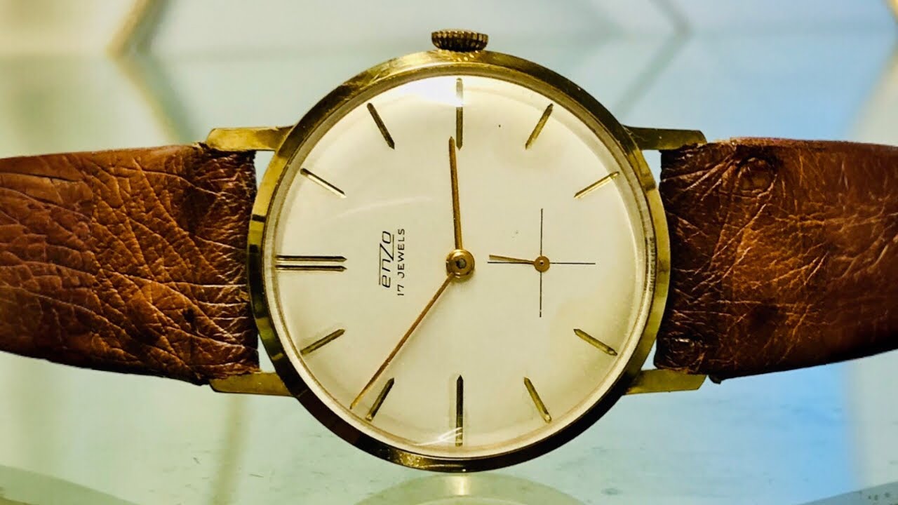 นาฬิกา VINTAGE ENZO 17 JEWELS GOLD PLATED G 10 SWISS! MAED นาฬิกาคุณภาพ ...