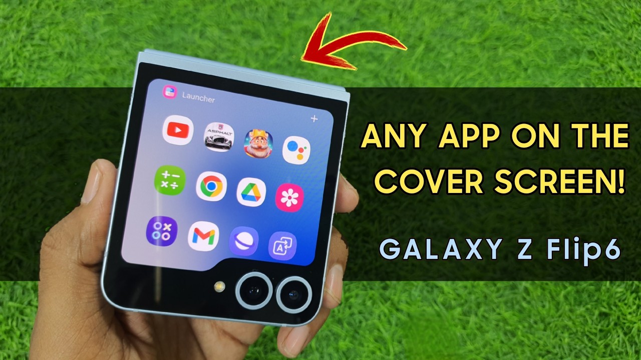 Galaxy Z Flip 6 : How To Use Any App On The Cover Screen! - YouTube