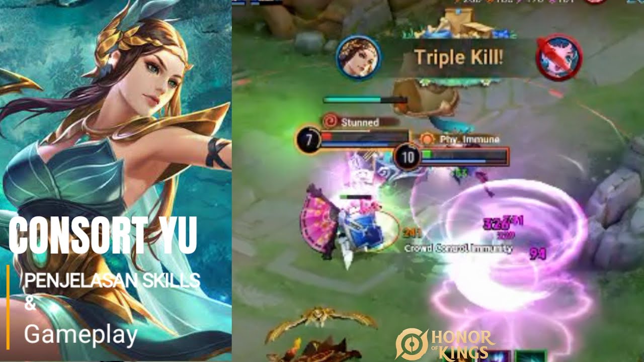 PENJELASAN SKILLS HERO CONSORT YU - HOK INDONESIA - YouTube
