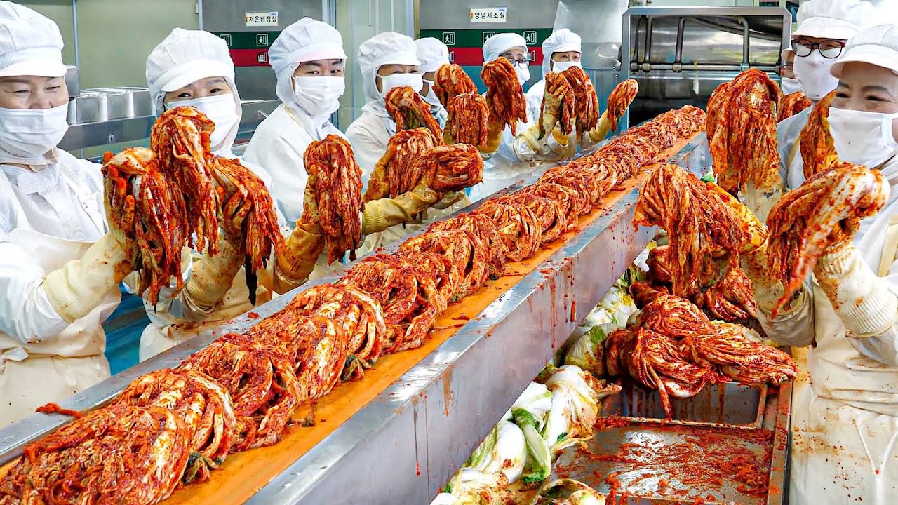 압도적인 위생과 규모의 김치 공장부터! 정성 가득한 도시락, 케이크 공장 대량생산 현장 / Korean Food Factory ...