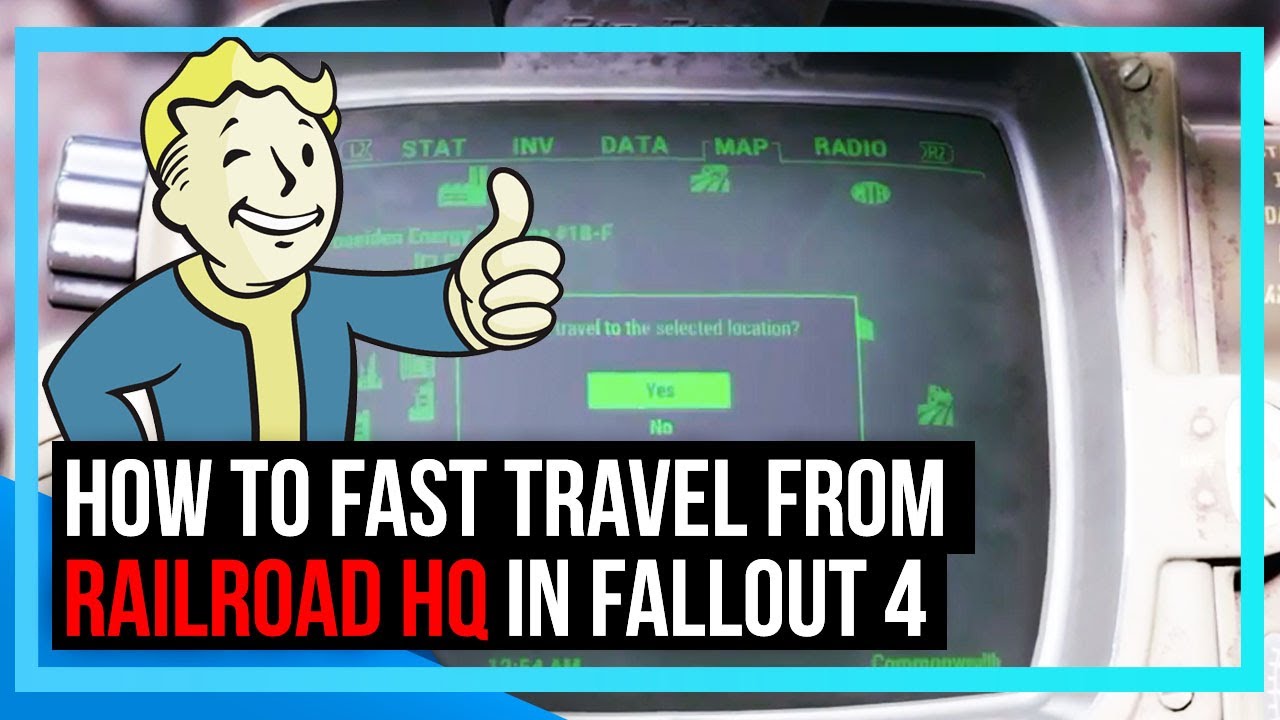 How to Fast Travel from Railroad HQ in Fallout 4 - YouTube
