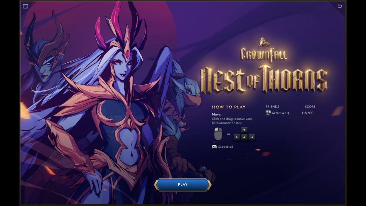 Dota 2 Crown fall Act 4 - Nest of thorn mini game - Best hero and combo ...
