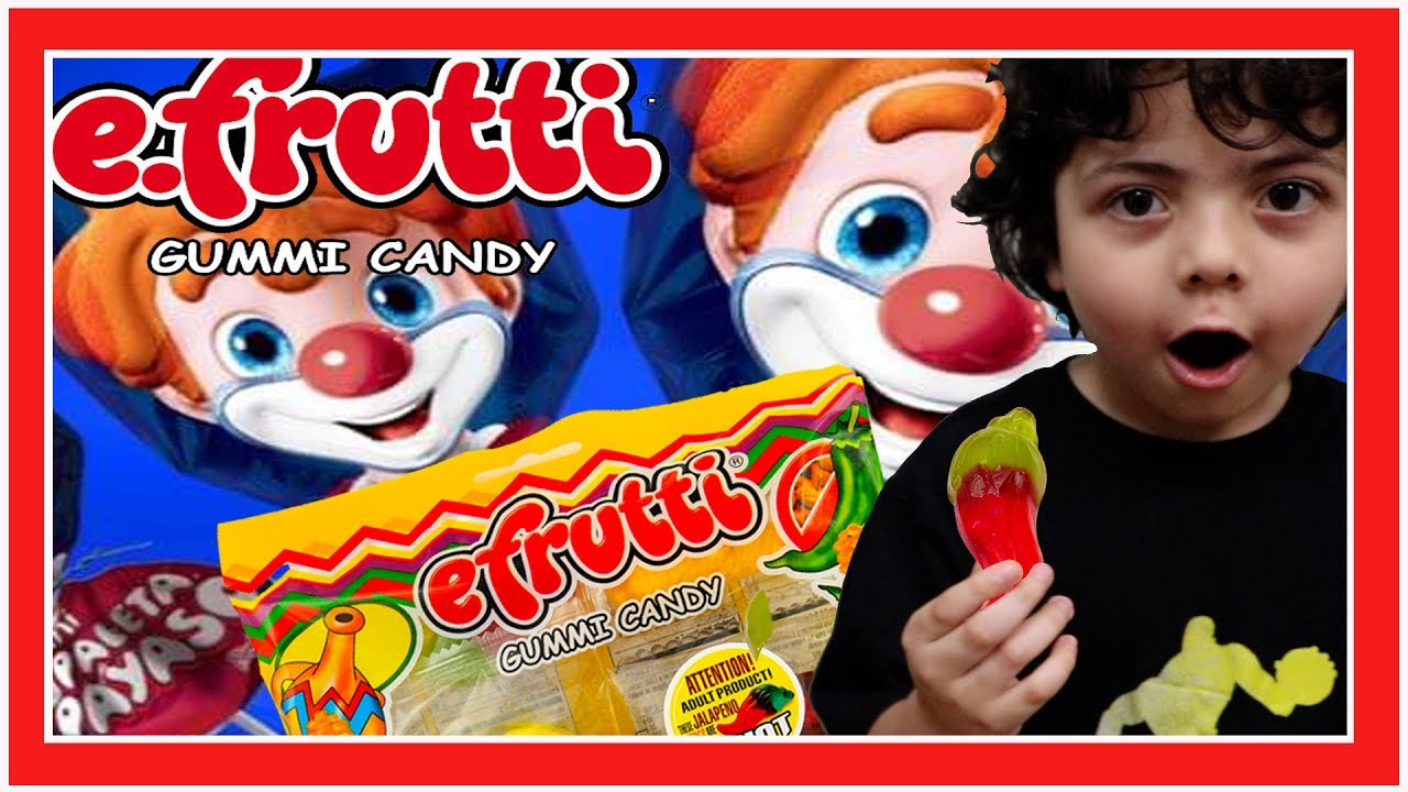 Kids Eat Spicy Gummi Pepper! Funny Creepy Clown Paleta Payaso Gummy ...