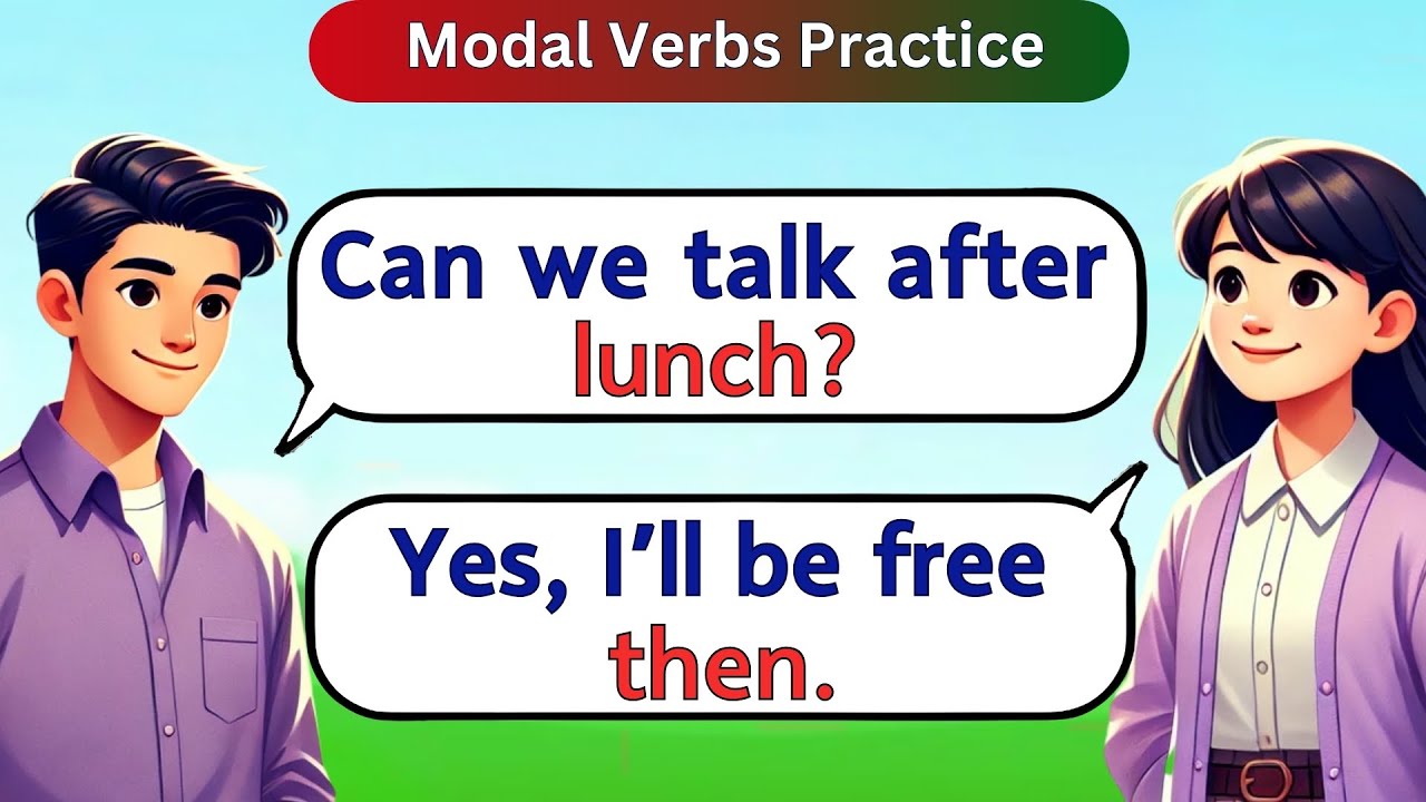 Modal Verbs Practice | Can, Could, Have, Would |Daily Use English ...
