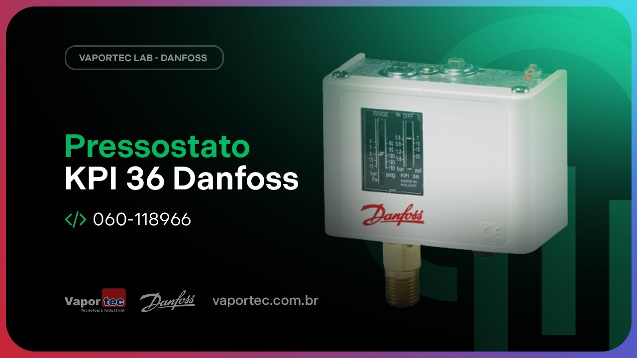 Pressostato KPI 36 Danfoss - Código 060-118966 - YouTube