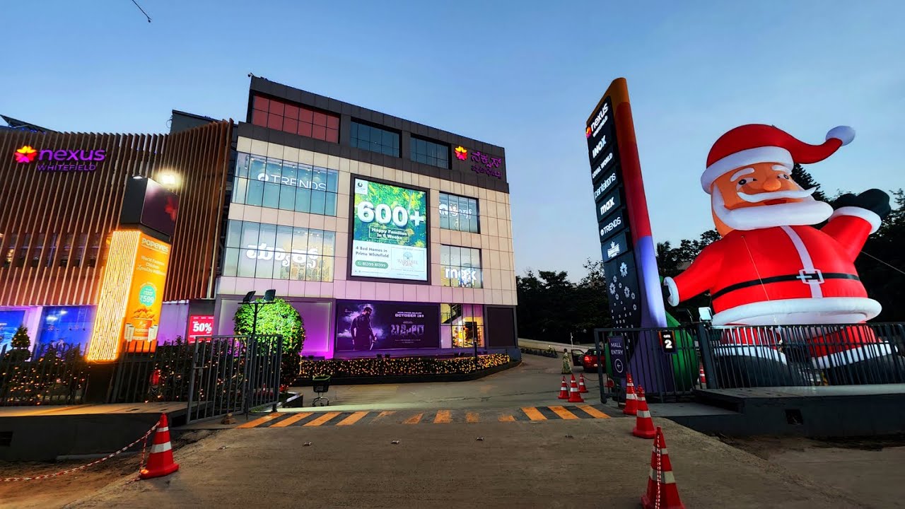 Nexus Mall Whitefield Tour in 4K | Gorgeous Festive Christmas🎄 ...