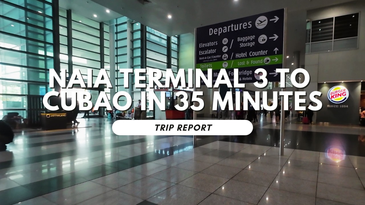 NAIA Terminal 3 to Cubao with UBE Express | Trip Report - YouTube