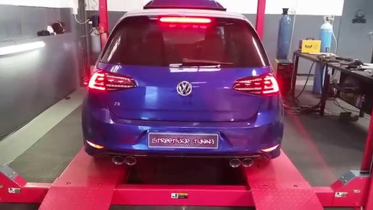 Golf 7 R Non Resonated Rogue Performance Exhaust system! MK7R - YouTube