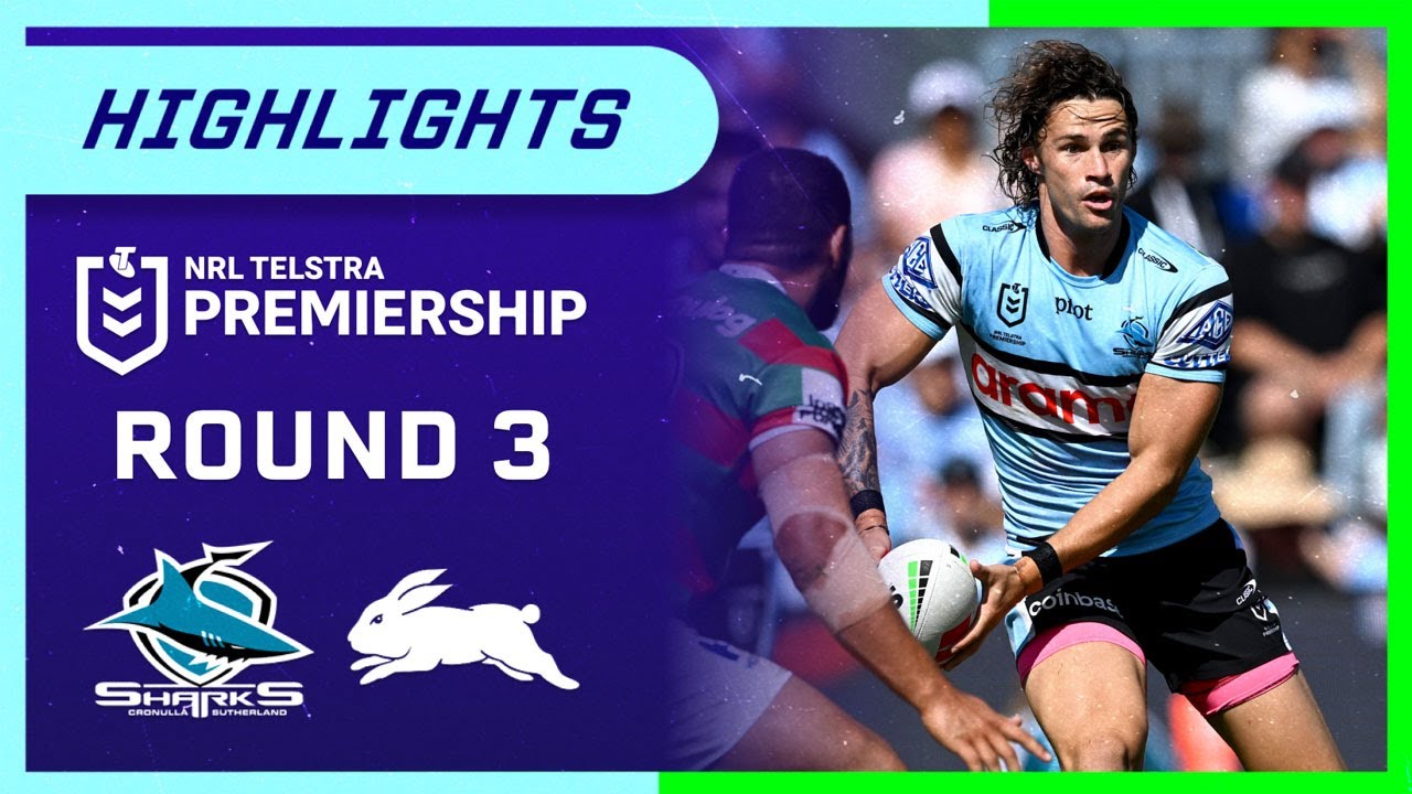 NRL Highlights: Sharks v Rabbitohs - Round 3 | NRL on Nine - YouTube