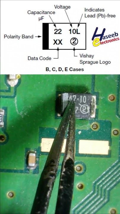 How to Decode SMD Marking Codes on Tantalum Chip Capacitors | Easy Identification Guide #shorts ...