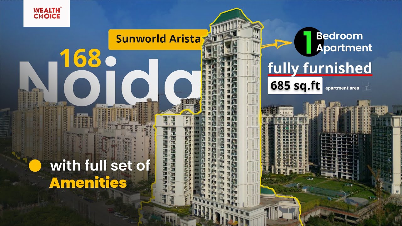 685 sqft|1BHK |Sunworld Arista |Sector 168 Noida | Property under 70 ...