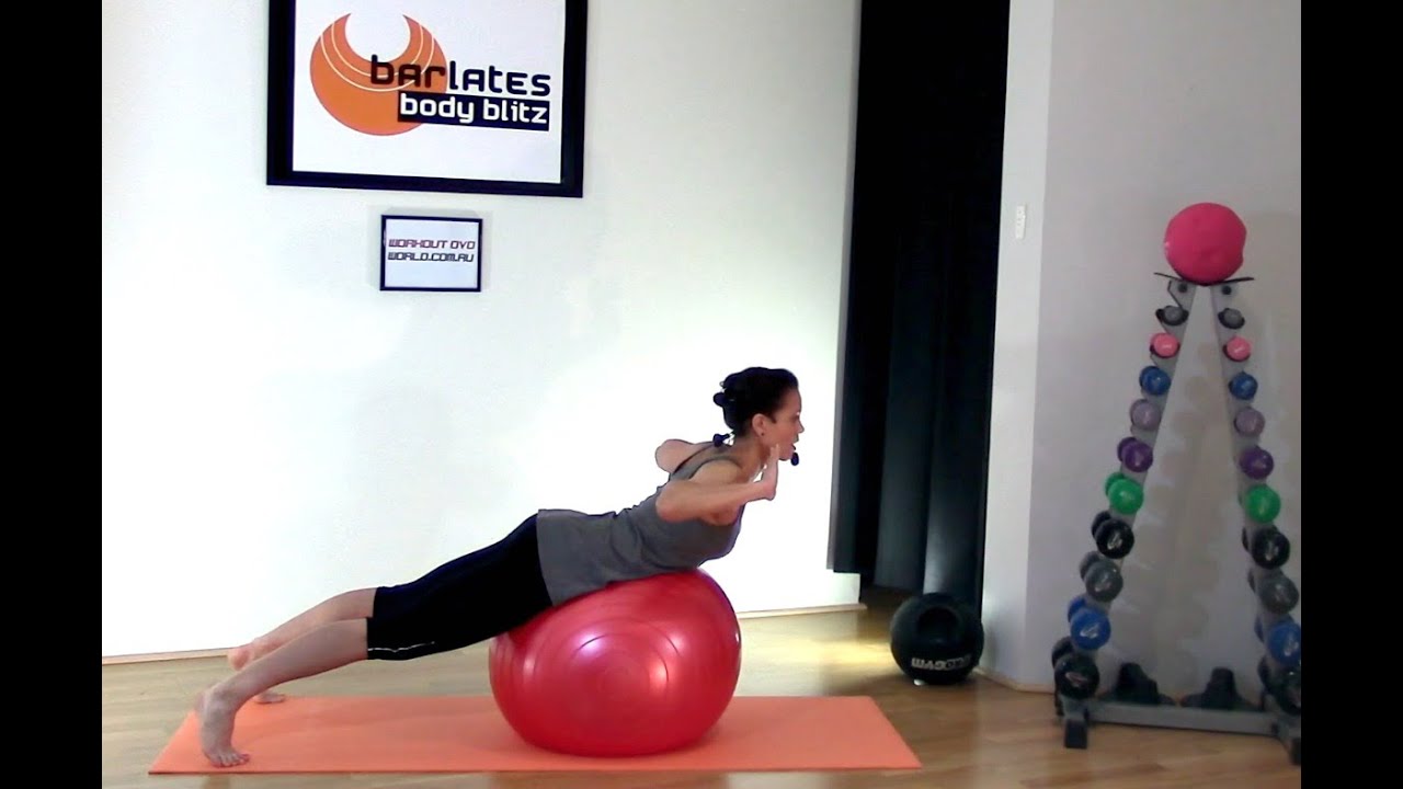 Exercise Ball Stability Ball Workout - Fit Ball Core BARLATES BODY ...