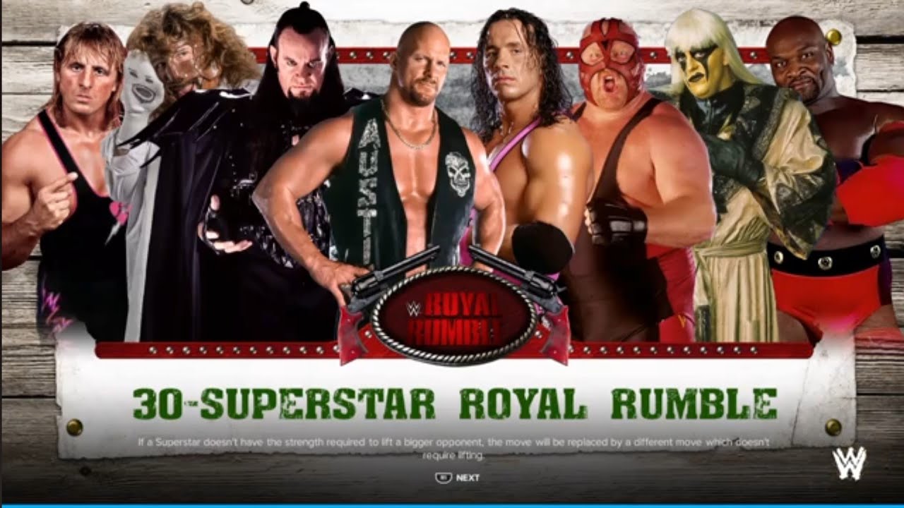 Royal Rumble 97 Match. WWE 2K24 - YouTube