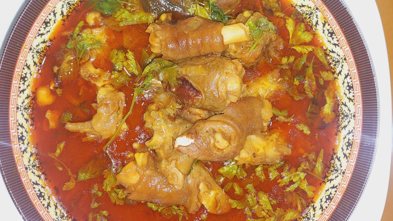 Hyderabadi Paye Ka Salan Recipe | Mutton Paya Curry Recipe | Nahari ...