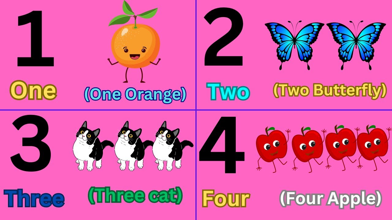 Learn 1 to 10 Numbers | 123 Number | 1234 Counting for Kids | Cartoon ...