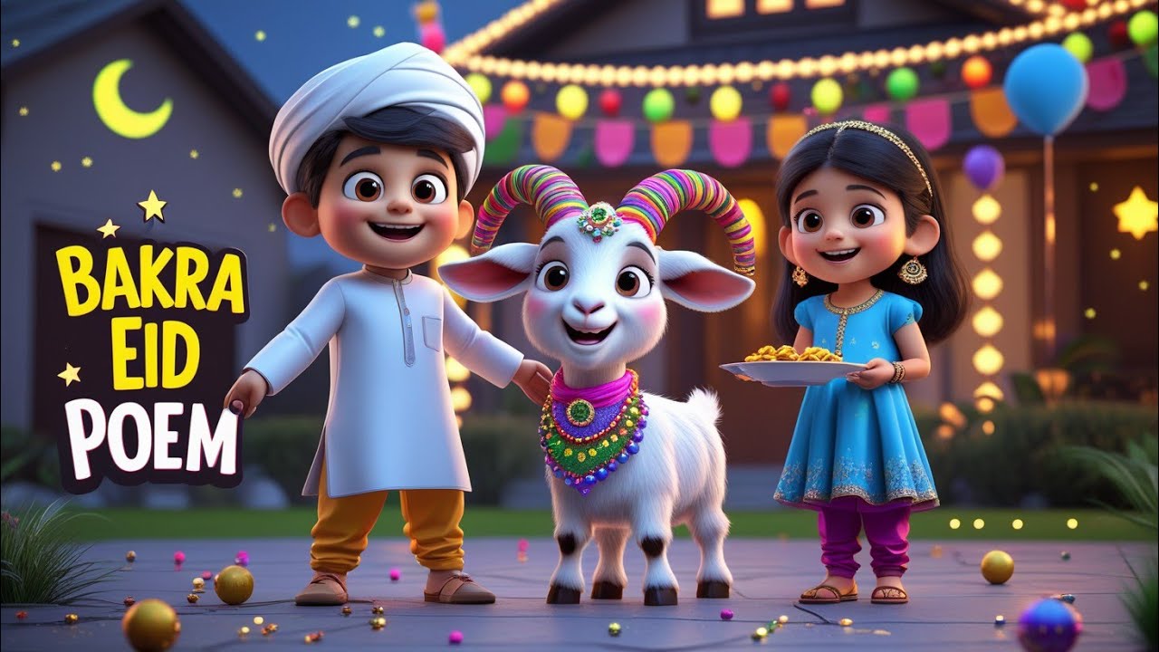Bakra Eid Aayi Hai 🐐 | Bakra Eid Poem For Kids 🎉 | Eid Ul Adha Special ...
