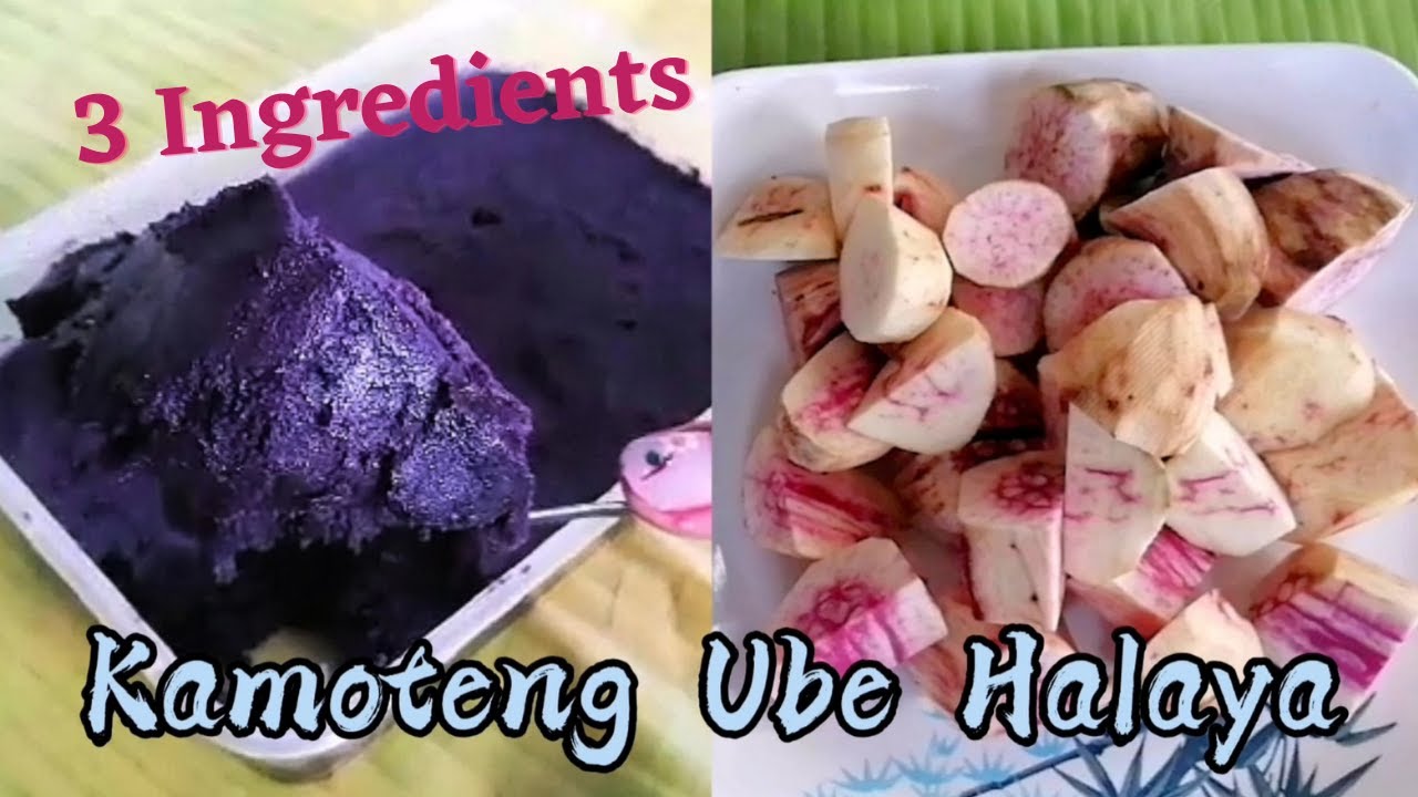 3 INGREDIENTS KAMOTE UBE HALAYA | HOW TO MAKE UBE HALAYA USING KAMOTE ...