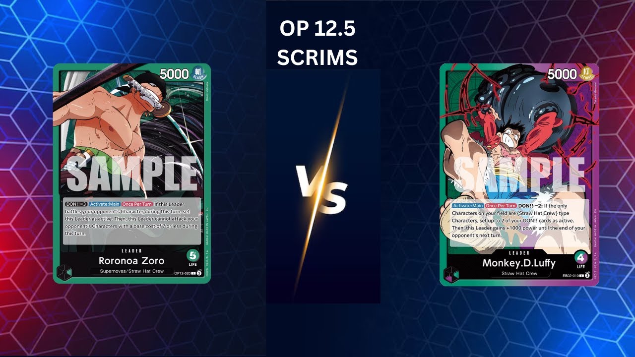 [PRB-02] OPTCG POV: Green Zoro Vs GP Luffy (BO3 With Lenny) Game 2 ...