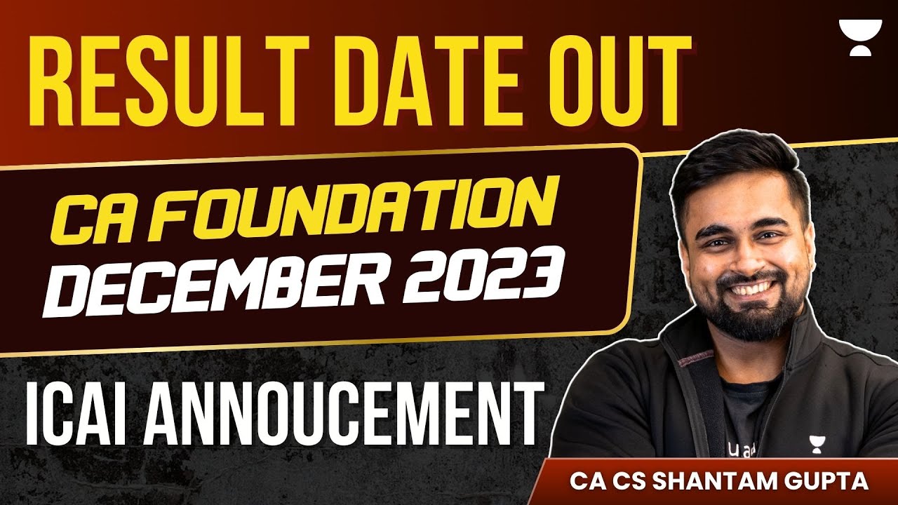 CA Foundation Result Date Announced | ICAI Official Update | CA CS ...
