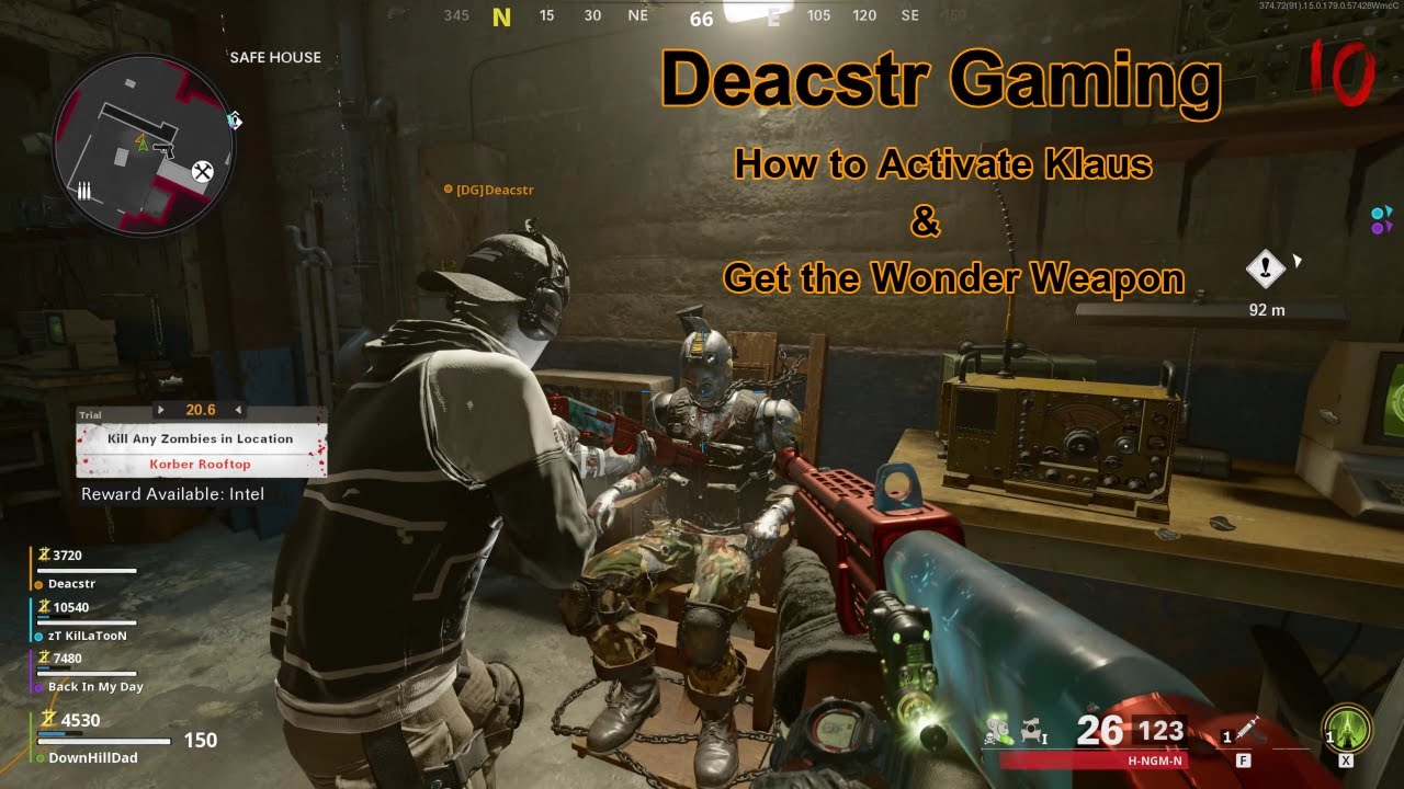 ZOMBIES How to get the WONDER WEAPON FREE and Activate Klaus. Call of ...