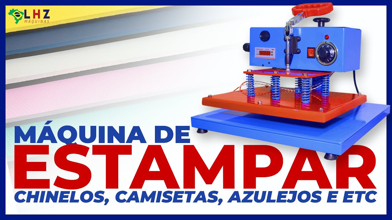 Conheça Nossa Máquina de Estampar - YouTube