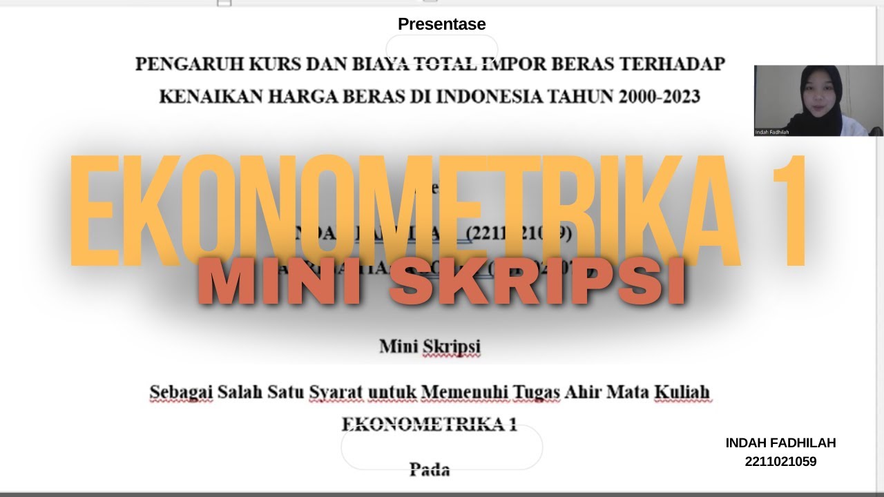 PRESENTASI MINI SKRIPSI _ Indah Fadhilah - YouTube