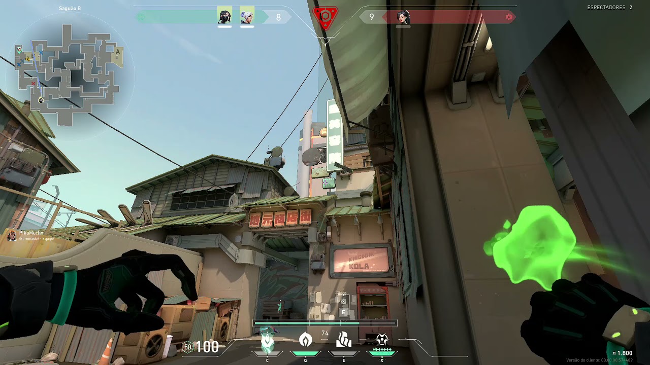 Treinando o PIXEL de VIPER em partida no Bomb B | SPLIT - YouTube