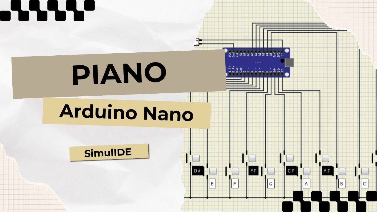 Piano dengan Arduino Nano | SimulIDE - YouTube