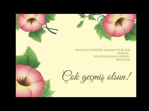 Geçmiş olsun canım abim...