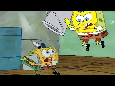 SpongeBob Trying to catch trying to get a pizza SpongeBob with PIZZA ...