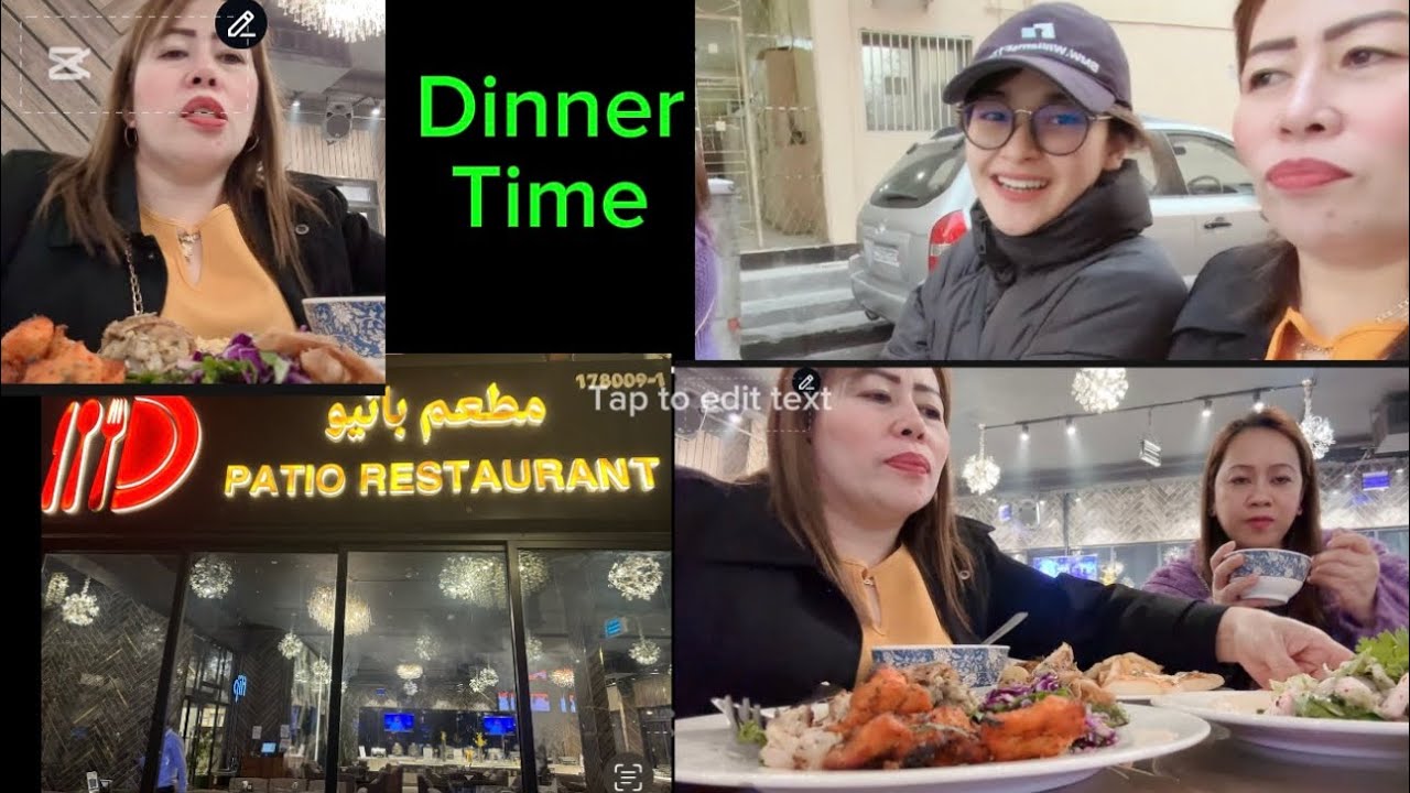 Dinner kmi sa Patio Restaurant bahrain - YouTube