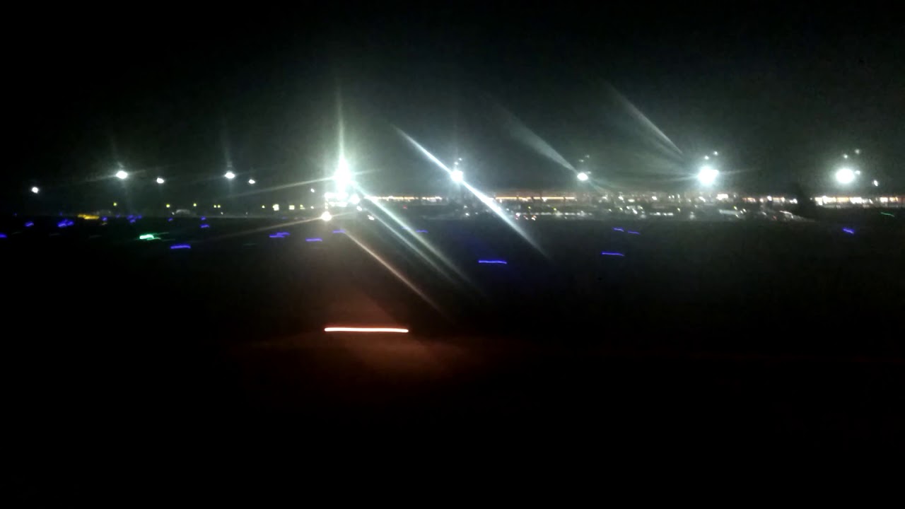 Hyderabad take off Night flying - YouTube