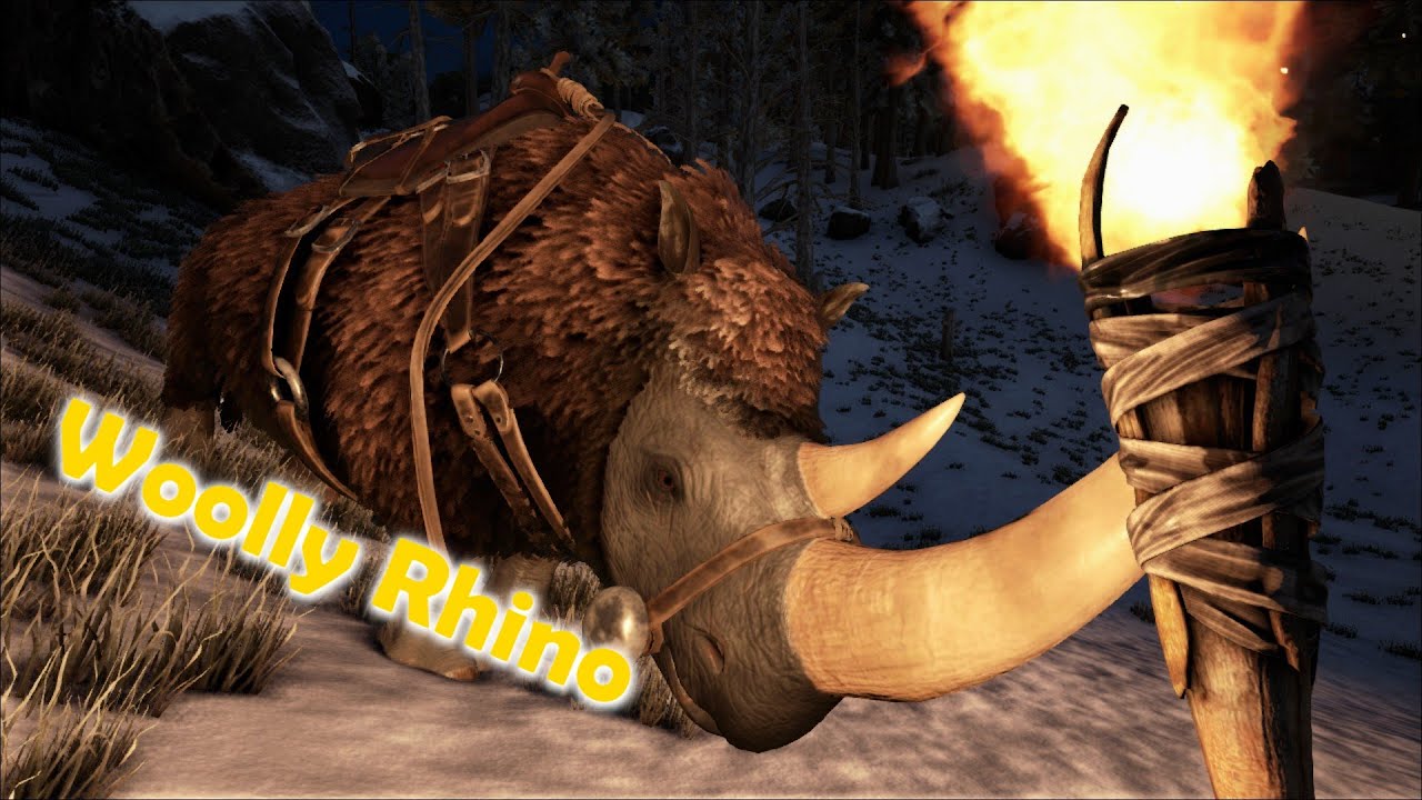 ARK: Survival Evolved - Whoolly Rhino Update v238.1 - YouTube