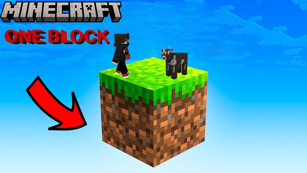 TRYING TO MAKE A NEW HOUSE IN MINECRAFT ONE BLOCK | - YouTube
