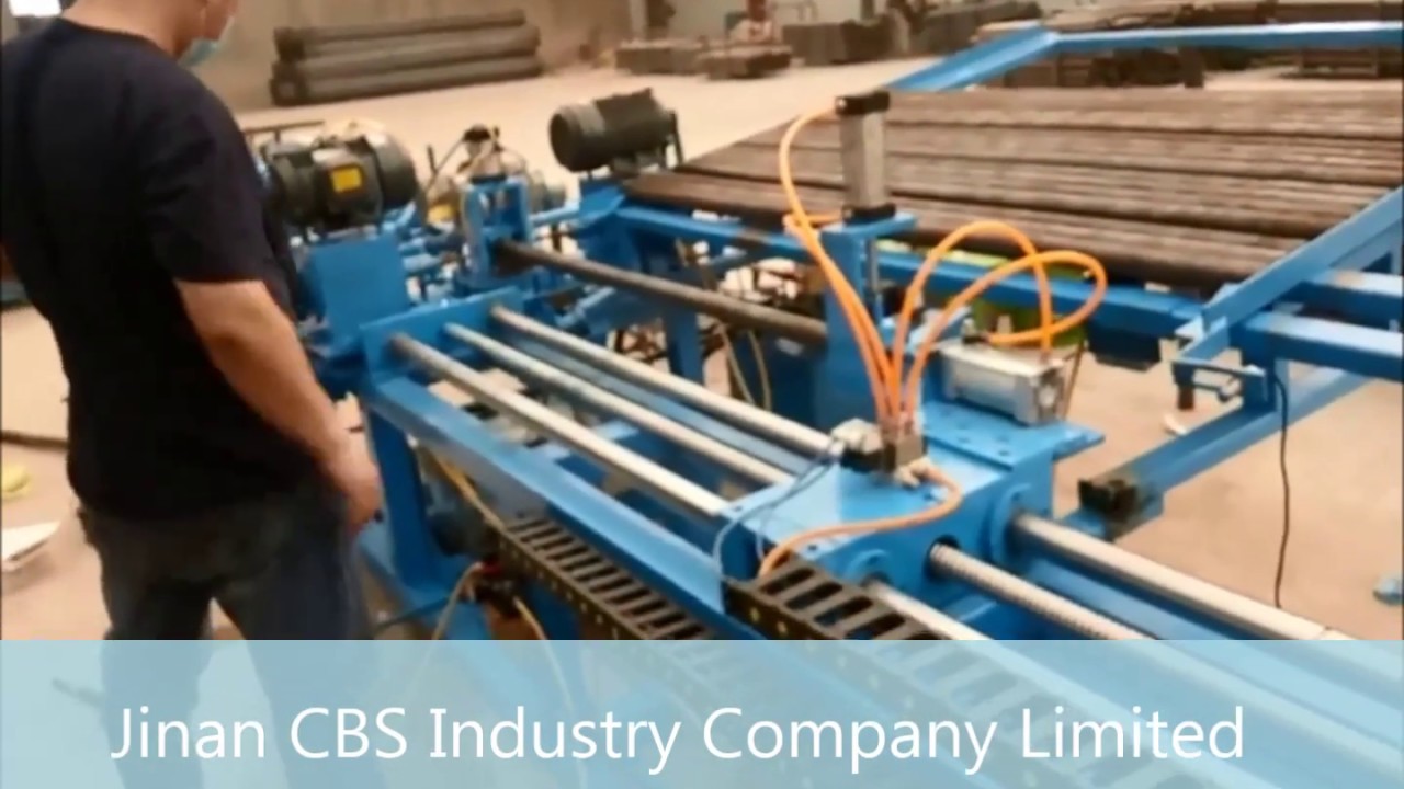 Automatic Scaffolding MS Pipe Drilling Machine - YouTube