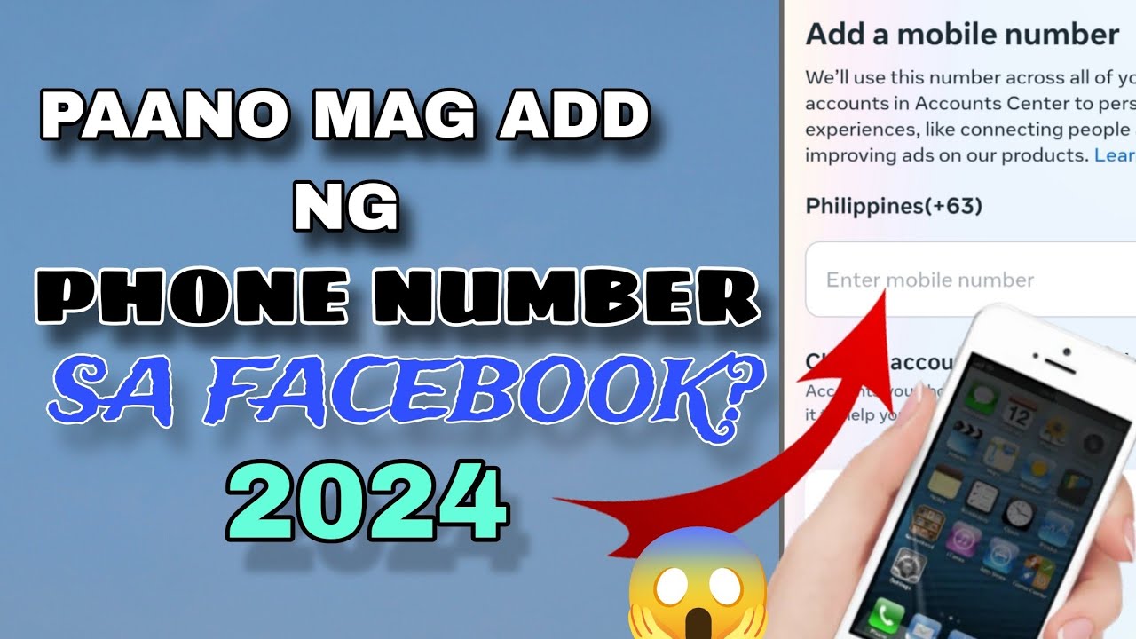 Paano mag add ng phone number sa Facebook? 2024 - YouTube
