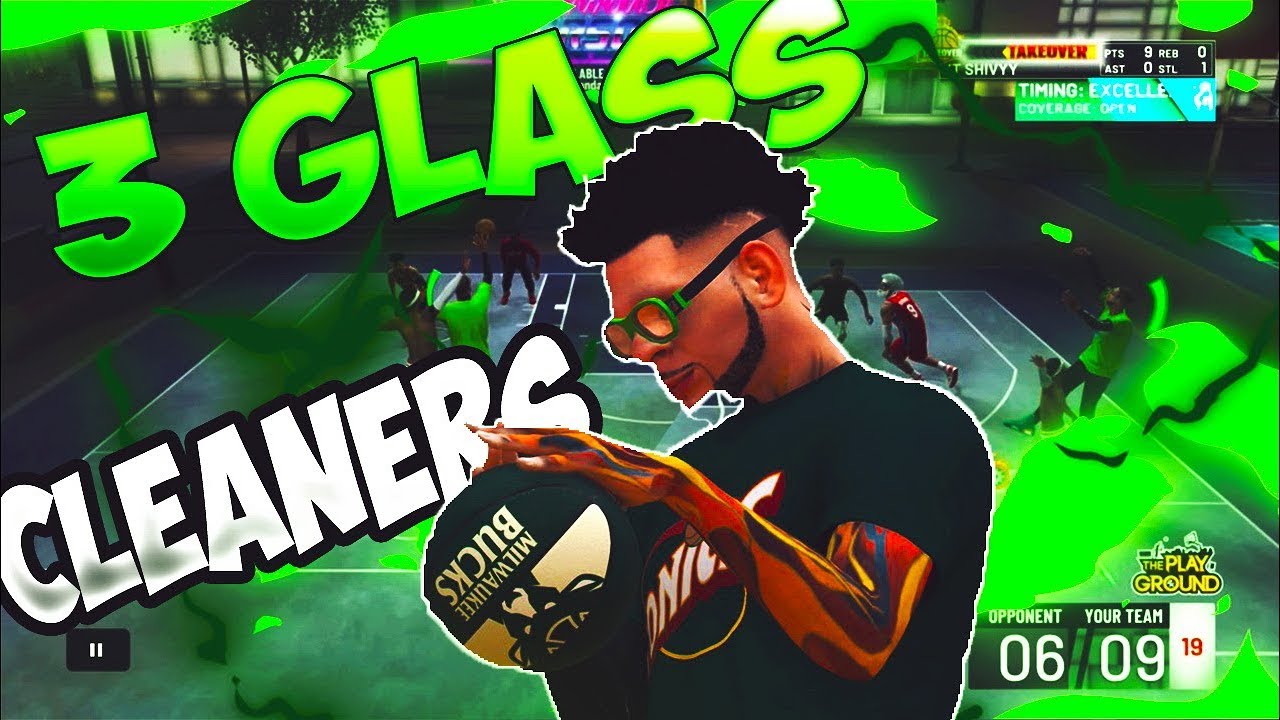 3 GLASS CLEANERS TAKE OVER PARK IN NBA 2K19! MY GLASS CLEANER CAN SHOOT ...