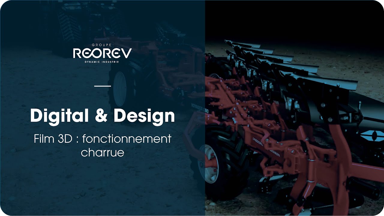 Vidéo 3D : fonctionnement d'une charrue semi-portée - YouTube