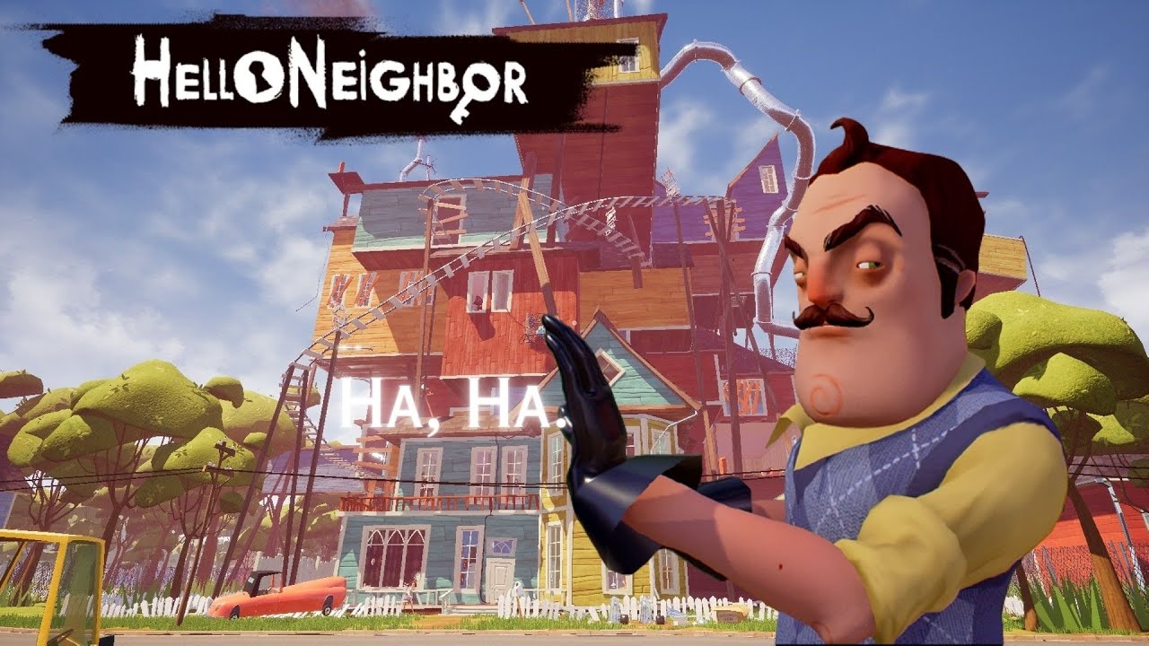 Hello Neighbor Full Game - Filling my neighbor's Bathroom with buckets ...