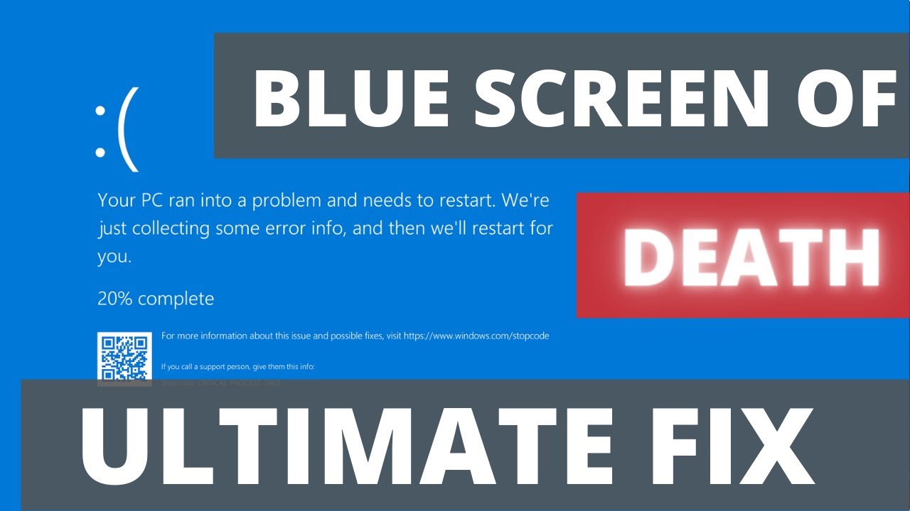 BLUE SCREEN OF DEATH! The ULTIMATE FIX - Windows 10 - YouTube