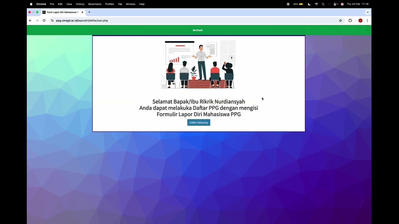 Lapor Diri PPG UIN SGD Bandung Batch 1 2025 (24 s.d 28 Februari 2025 ...