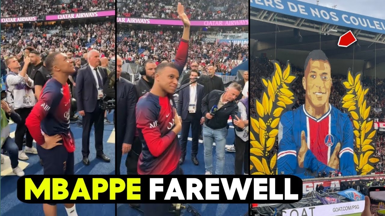 Mbappé's Emotional Response to PSG Ultras Unveiling Massive Tifo at His ...
