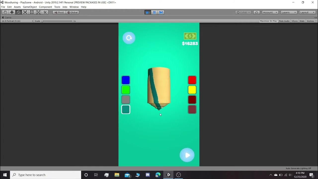 Wood Cutting and Painting Unity Game Source Code #unity #unity3d #unitydev #unitydeveloper - YouTube