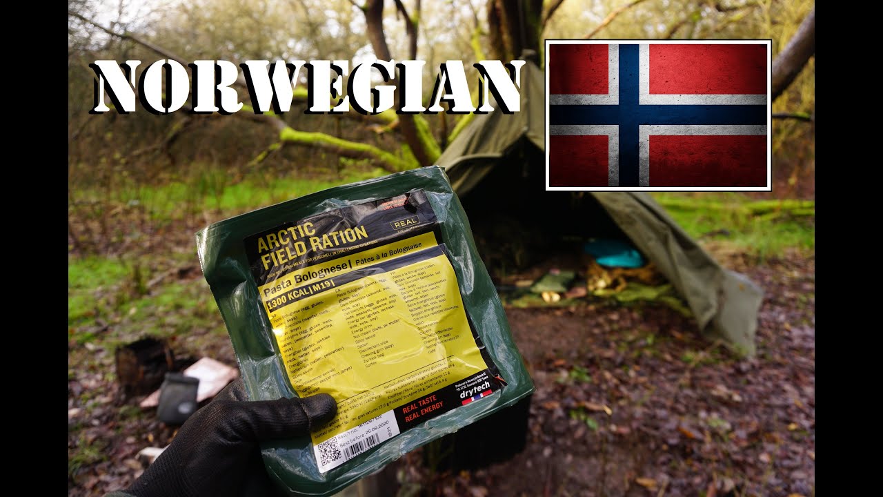 2020 Norwegian M19 Arctic Field Ration Outdoor Test | Pasta Bolagnaise ...
