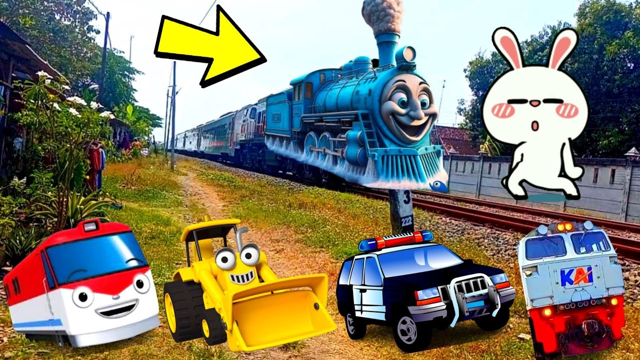 Tebak gambar kereta api lucu lokomotif cc206,berubah jadi titipo ...