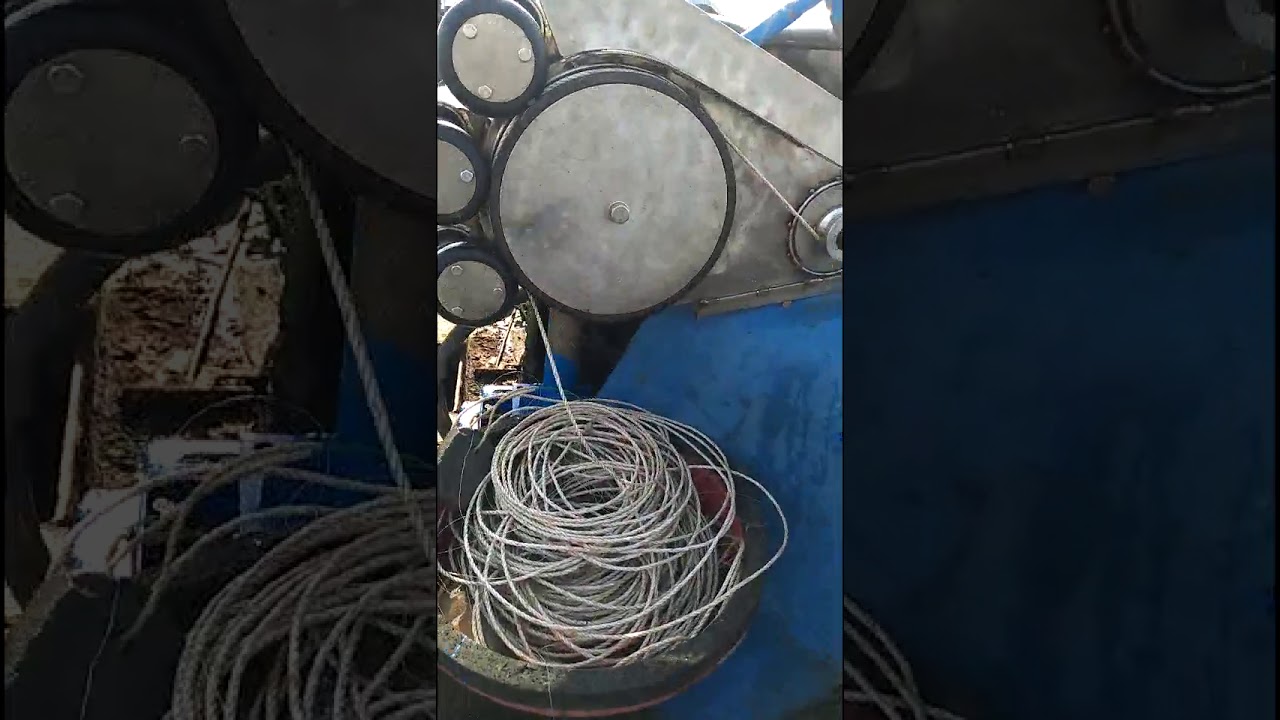 longline hauler fishing net hauler - YouTube