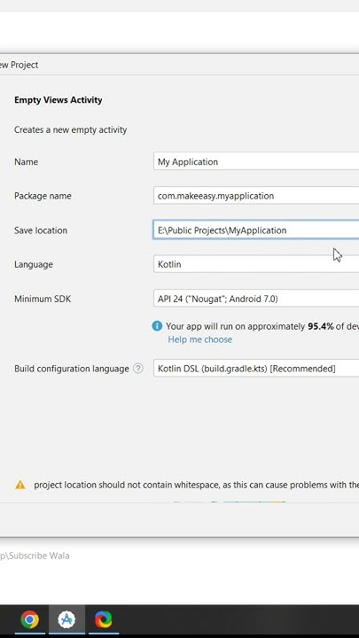 How To Create Your First App or Project in Android Studio 2023 | MakeEasy - YouTube